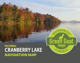 Cranberry Lake Map | Etsy