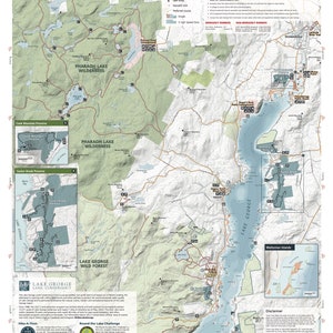 Lake George Area Boating and Trails Map - Etsy