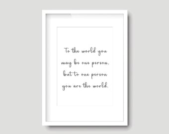 You Are the World | Etsy