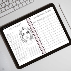 Digital Esthetician Client Record, Goodnotes Esthetician Client, Beauty ...