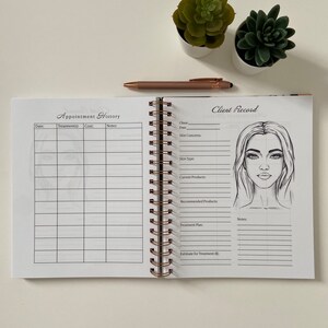 Esthetician Client Record Book, Esthetician Appointment Book ...