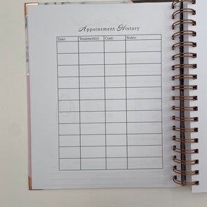 Nail Technician Client Record Book, Nail Technician Forms, Nail Tech ...