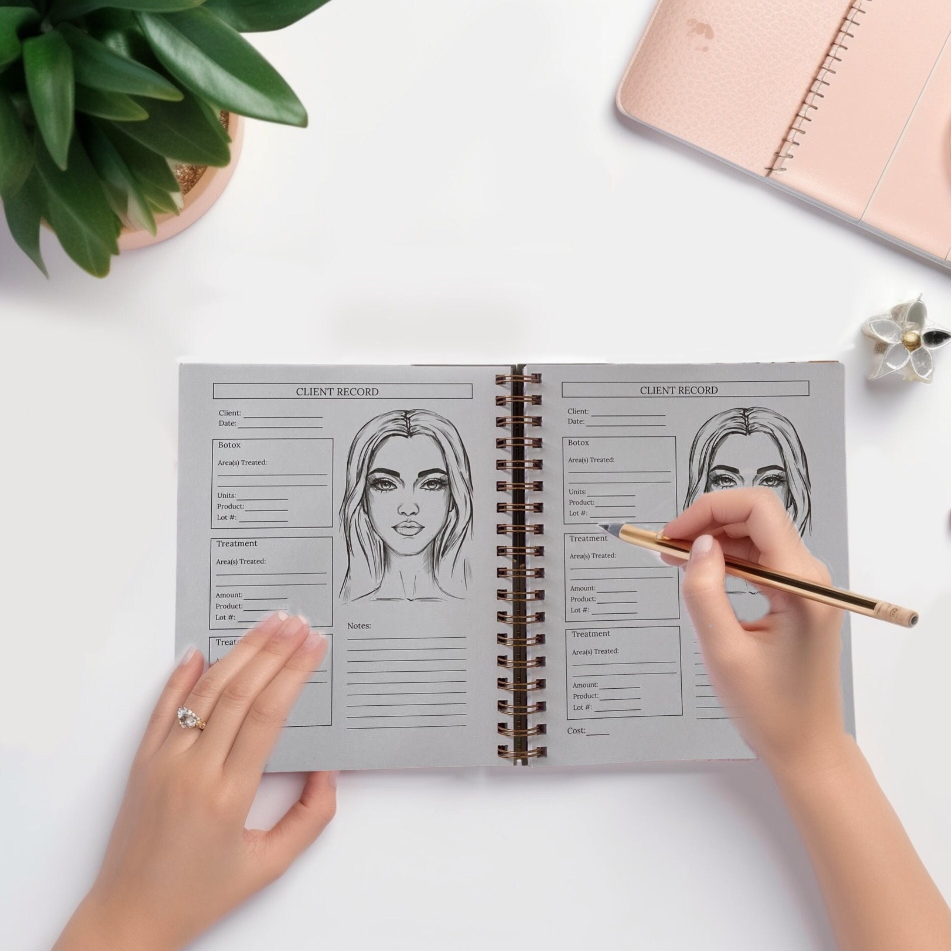 Aesthetic Nurse Injector Client Record Aesthetic Nurse - Etsy