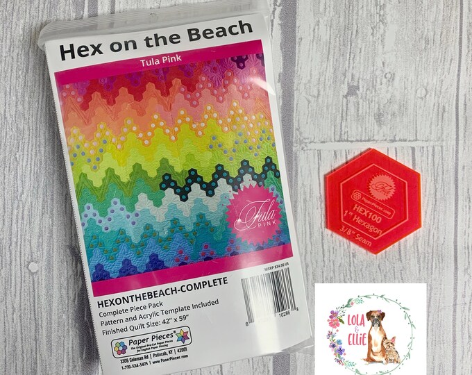 Tula Pink Hex on the Beach Pattern Piece Pack and Acrylic Template ...