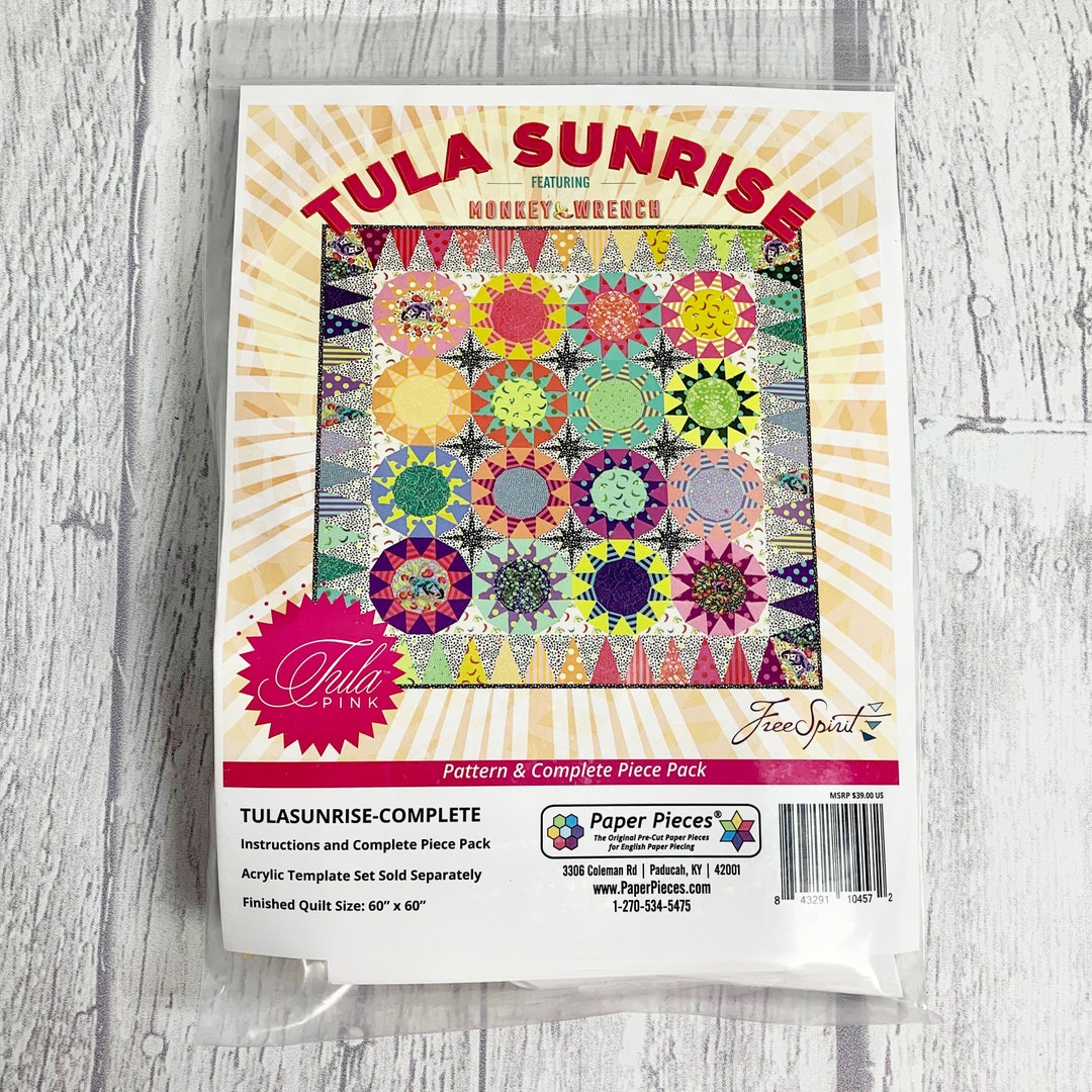 Tula Sunrise Quilt Kit: English Paper Piecing Pattern & Templates - Etsy