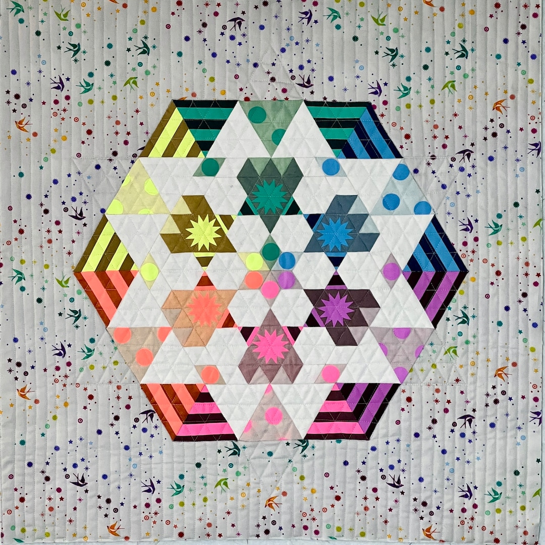 Diamond Dust EPP Quilt Kit: Tula Pink Fabric, Templates, Paper Pieces ...
