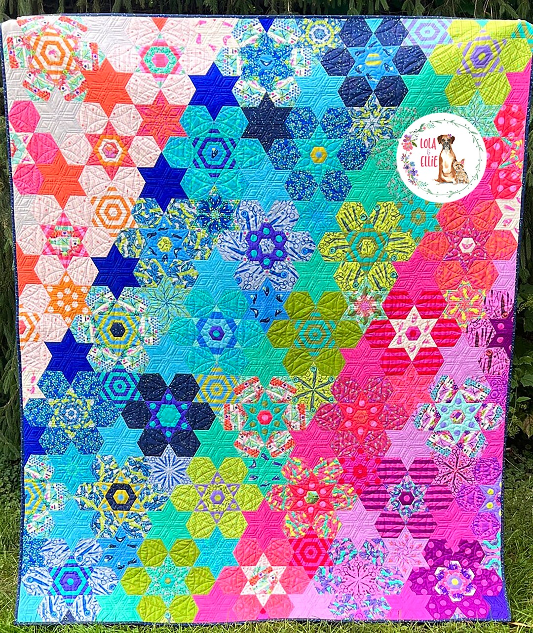 Tula's Bloomers EPP Kit: Complete Paper Piece Quilt With Acrylic ...