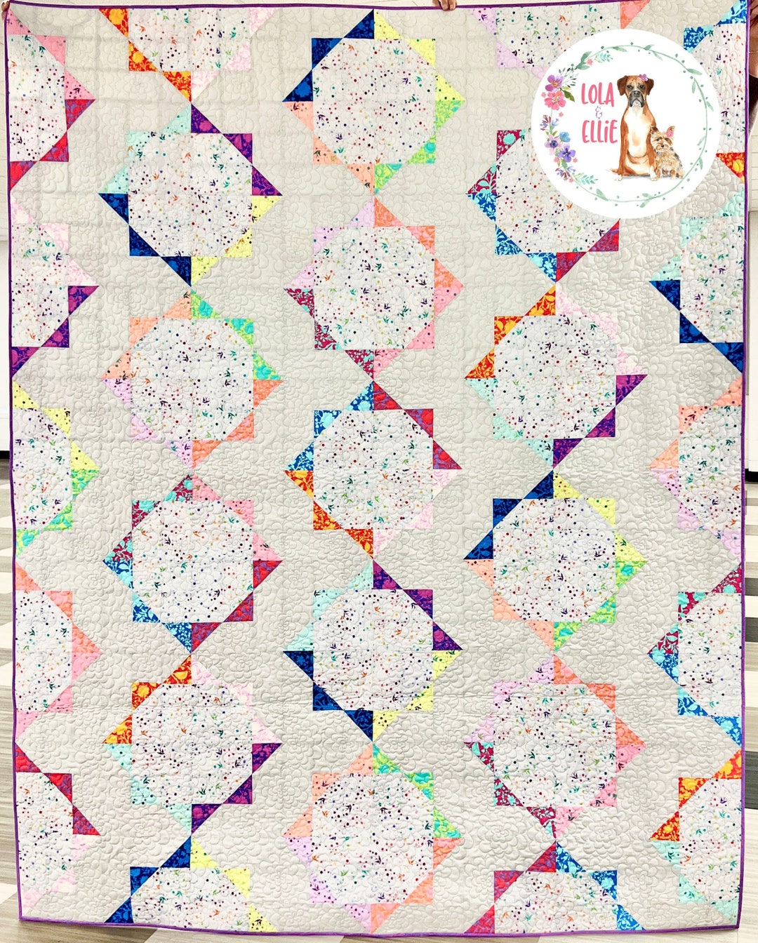 Tula Pink Gracie Quilt Kit - True Color Fabrics - Tula Pink Fabric ...