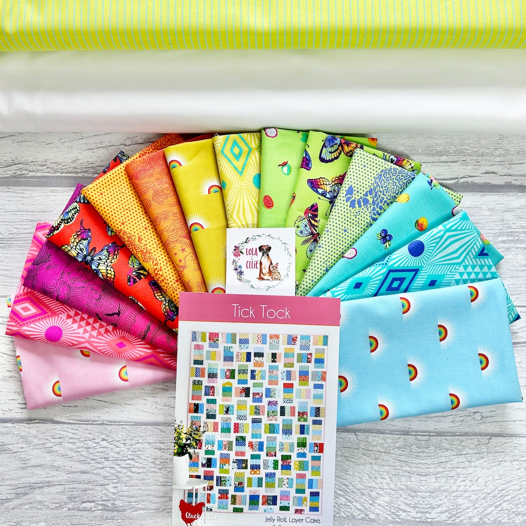 Tula Pink Tick Tock Quilt Kit Daydreamer Fabrics Tula Pink - Etsy