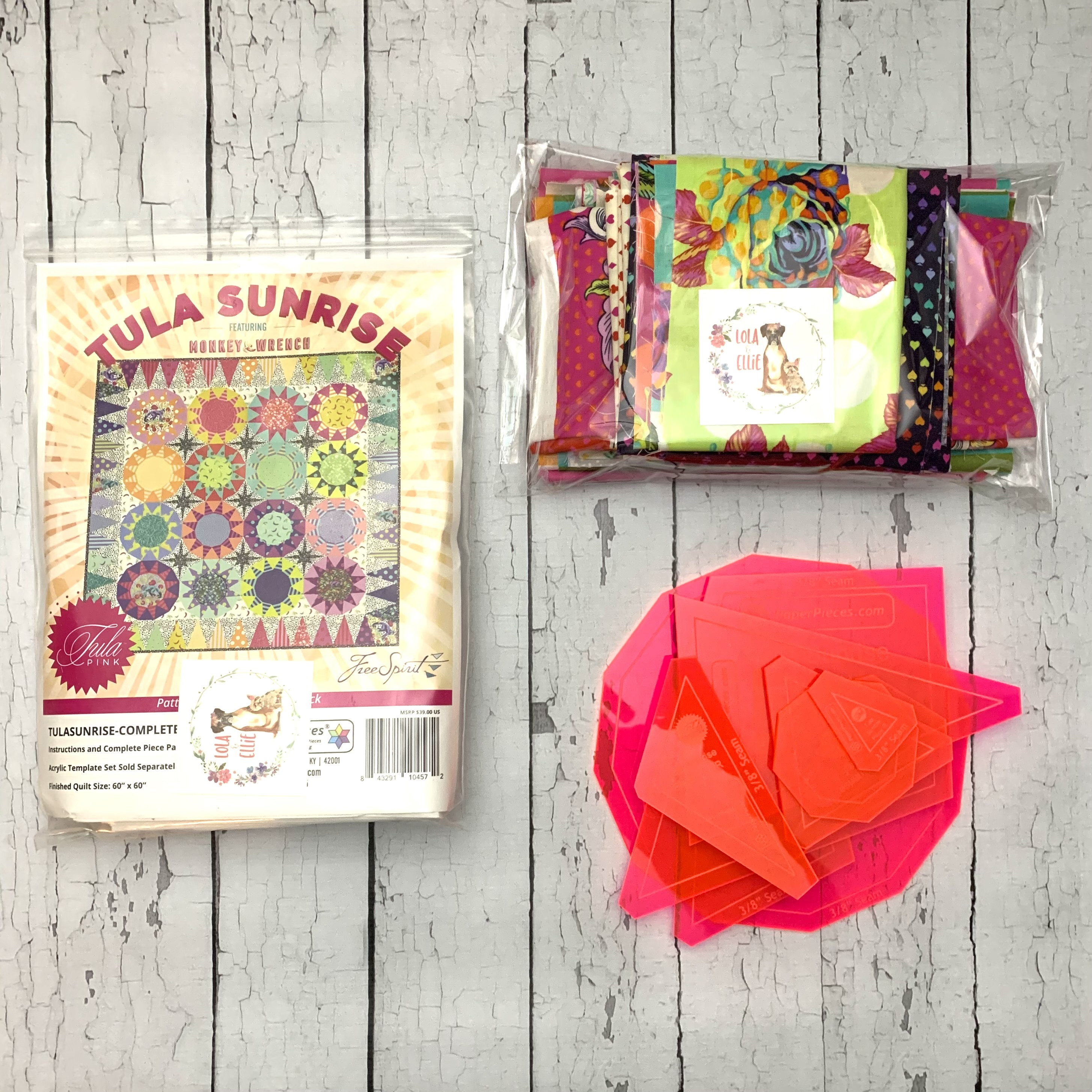 Tula Sunrise Mini Quilt Kit: Tula Pink Curiouser Fabric, 37x37 - Etsy