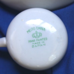 Vintage Meito China Hand-painted Mayonnaise or Whipped Cream Bowl With ...