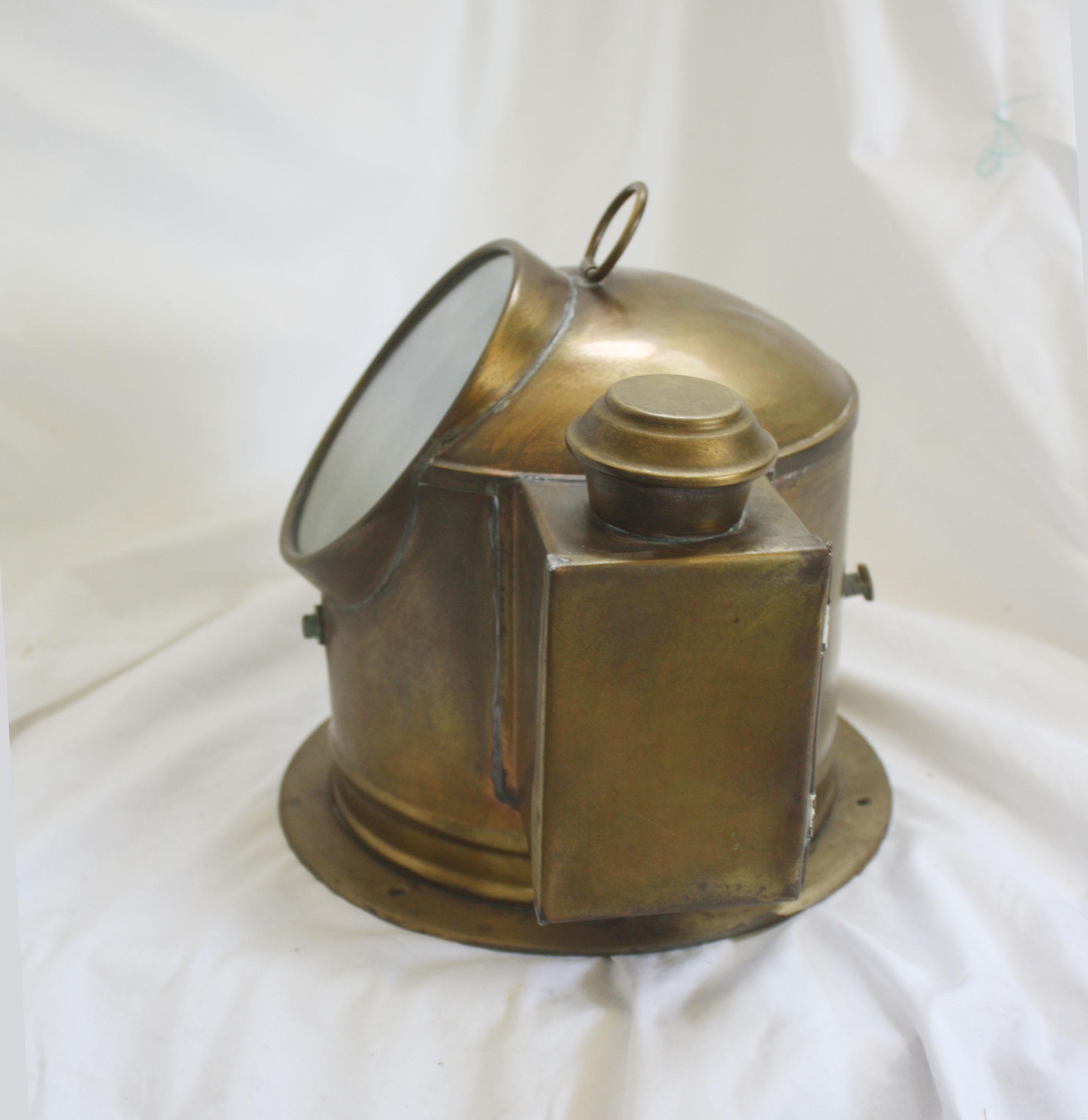 Antique Brass Boat Binnacle Compass by Coubro & Scrutton London With ...