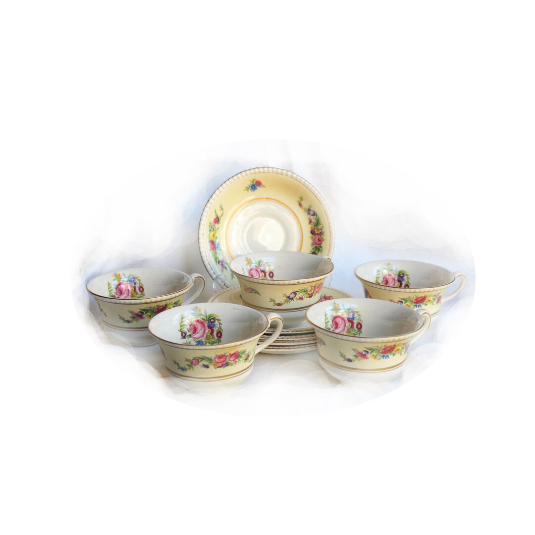 Set of 5 Vintage 1940s Soho Pottery Ambassador Ware Hampton Court ...