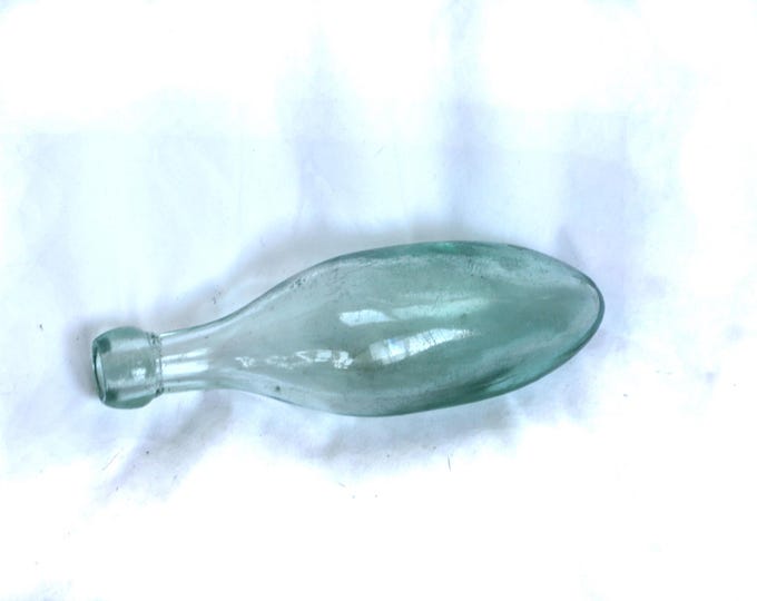 Antique Green Glass Torpedo Ship Bottle 8.5" - Etsy