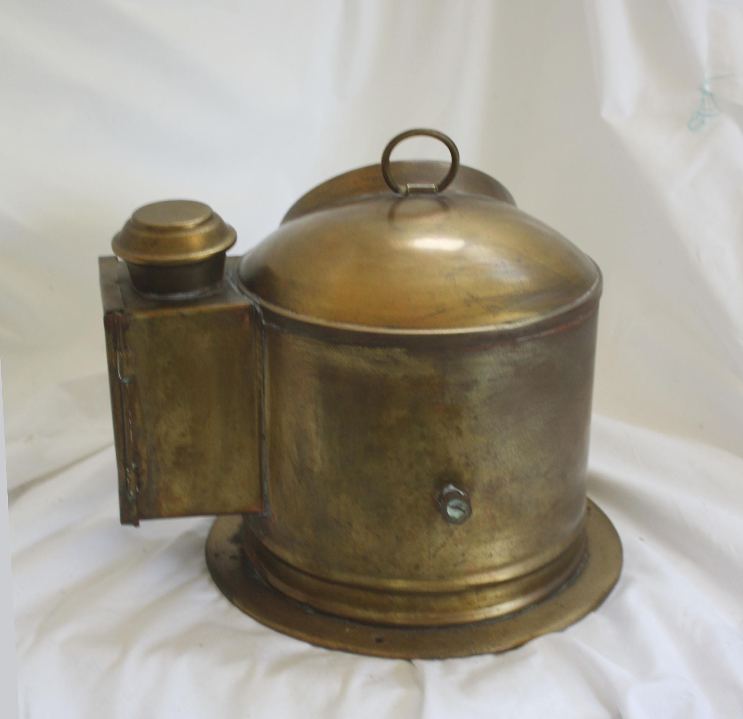 Antique Brass Boat Binnacle Compass by Coubro & Scrutton London With ...