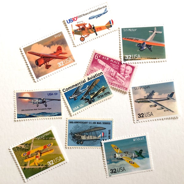Airplane Stamps - Etsy