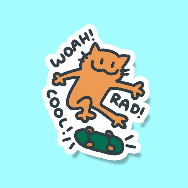 Cat Sticker - Etsy