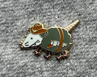 Cowboy Opossum - Etsy