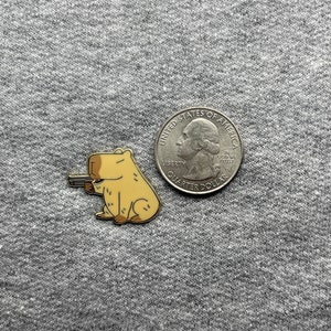 Cap-ybara Capybara With a Gun Enamel Pin | Original Creator | Pin for ...
