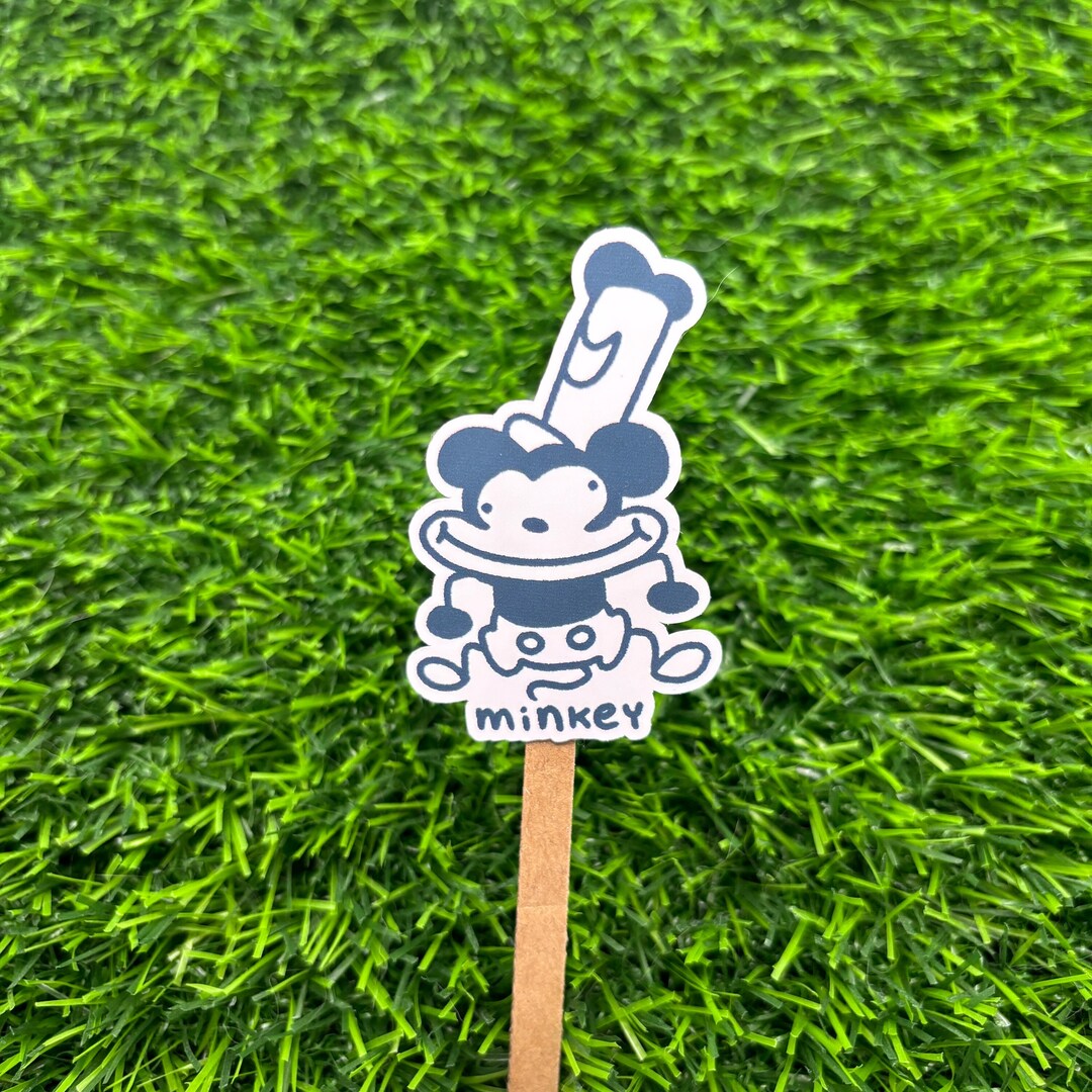 Minkey Mouse Steamboat Willie Sticker: Waterproof Vinyl Decal AI FREE ...