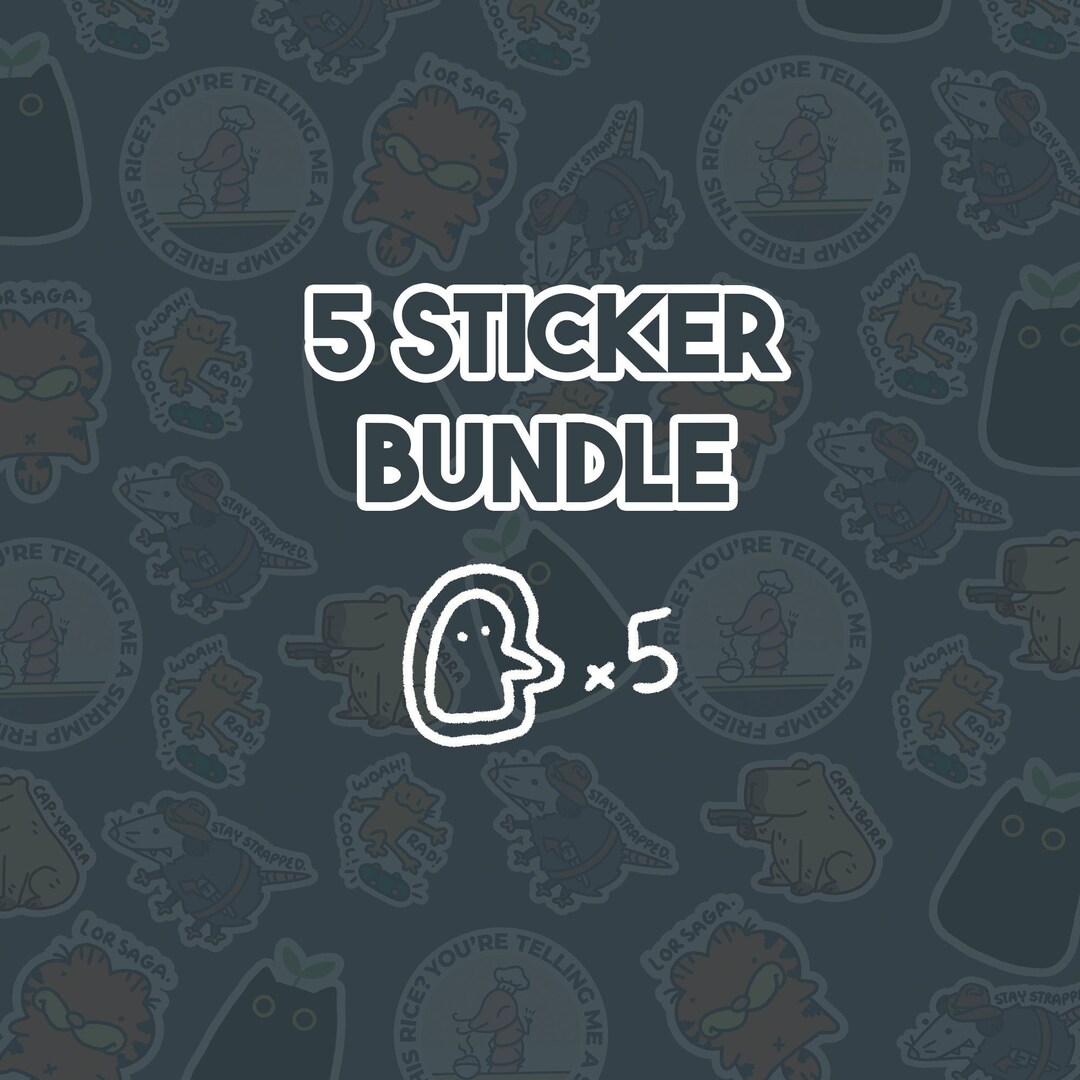 5 Sticker Bundle Pack Combo | Pick Five Vinyl Stickers - Etsy