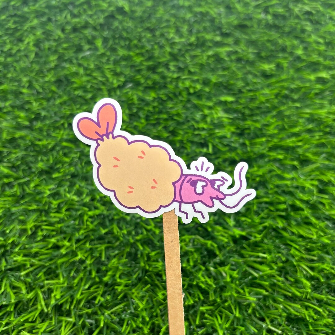 Fried Shrimp Tempura Vinyl Sticker: Waterproof Laptop Decal AI FREE ...