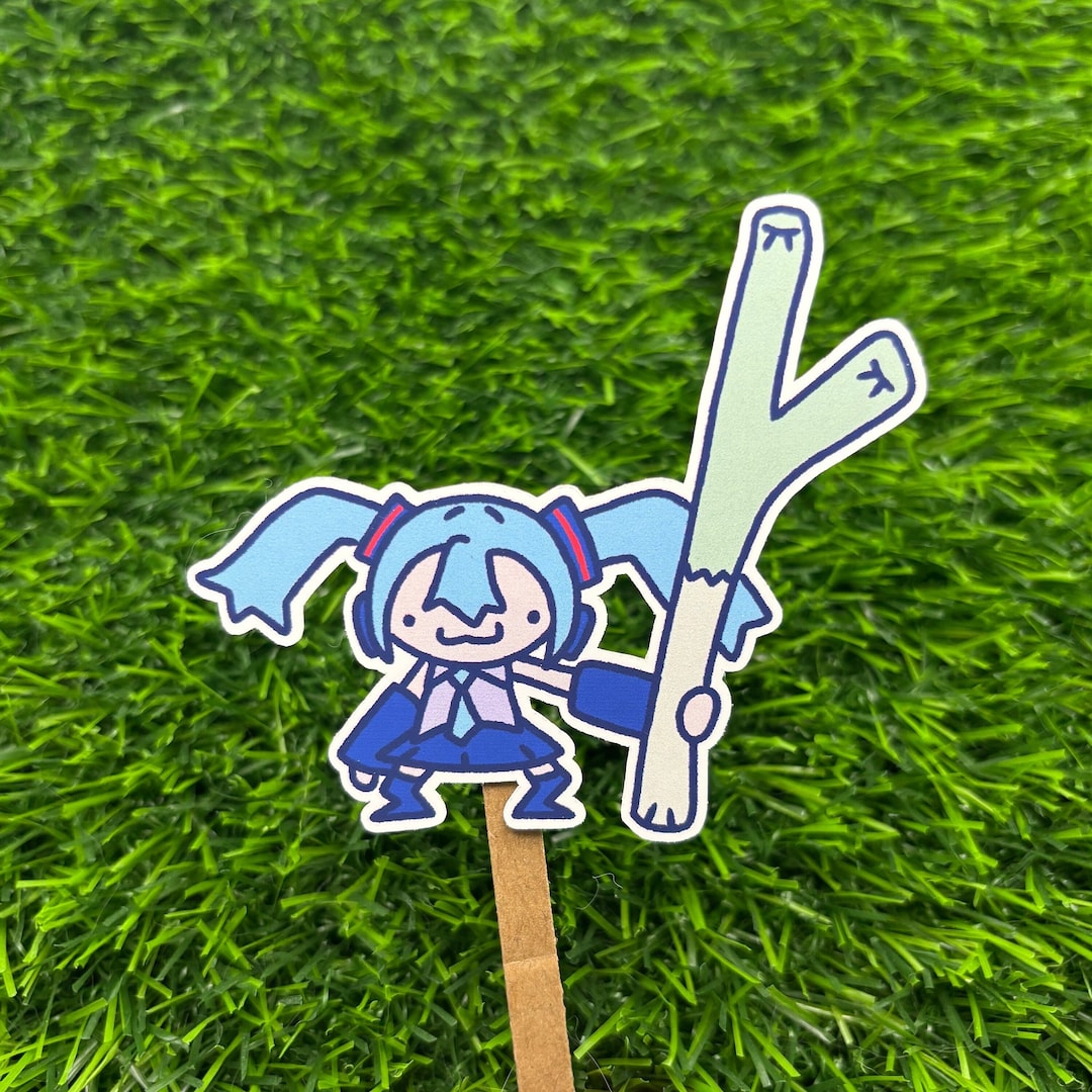 Big Leek Miku and Big Baguette Teto Vinyl Sticker | Original Creator ...