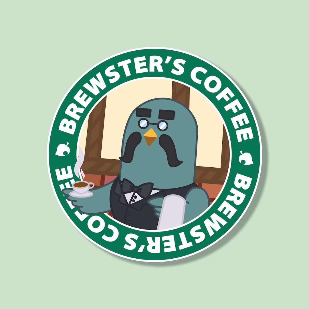 Brewster Brewster's Coffee Vinyl Stickers - Etsy