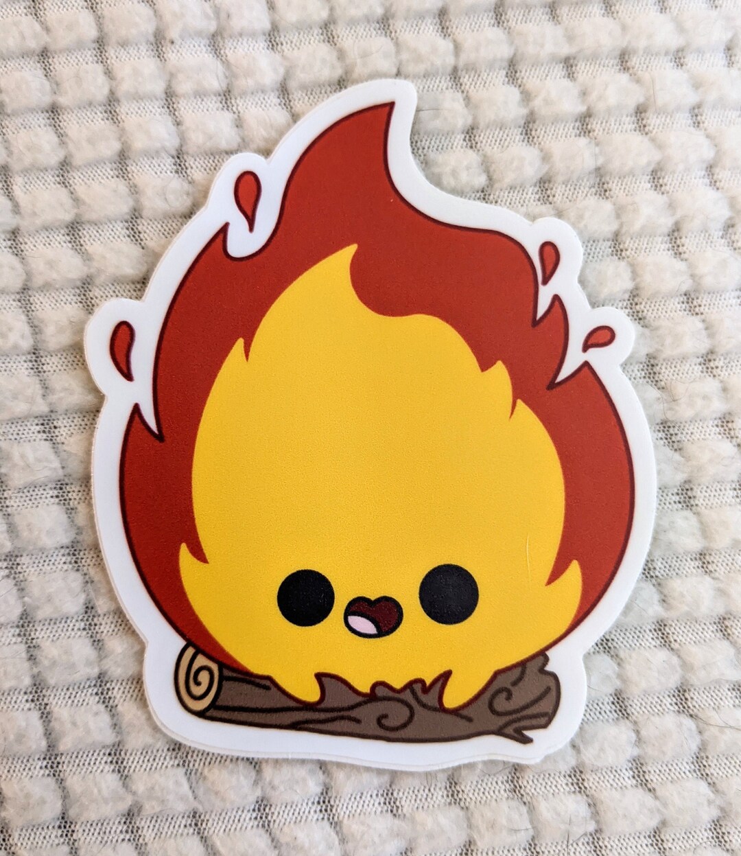 Campfire Vinyl Sticker - Etsy