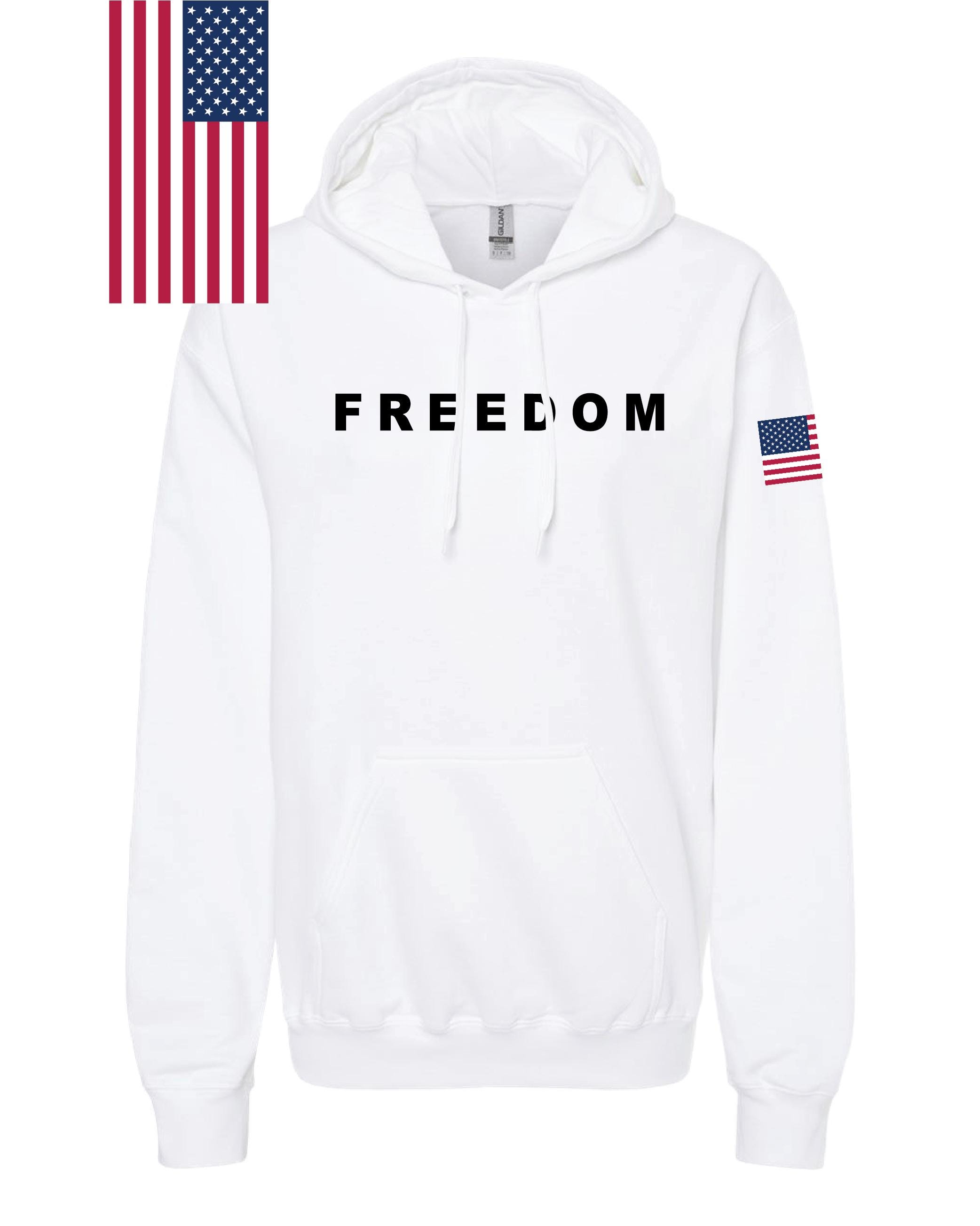 Freedom Hoodie – Patriotic American Flag Sweatshirt, USA Pride Unisex ...