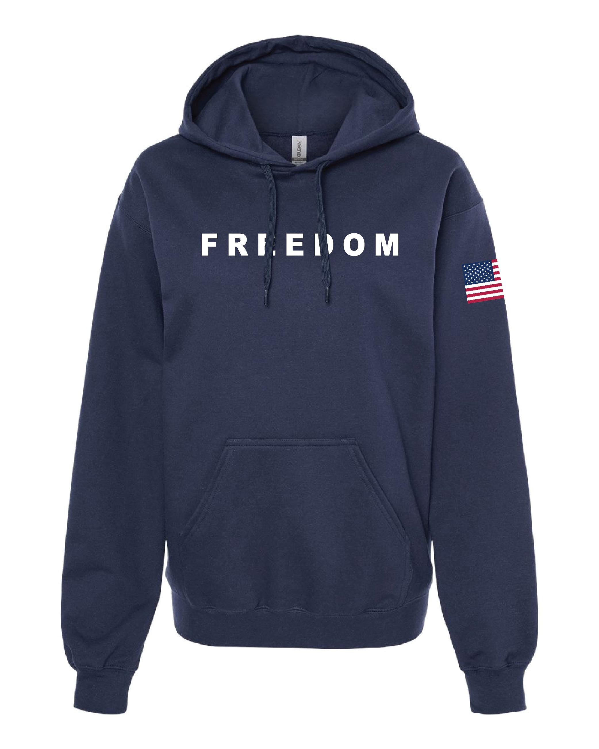 Freedom Hoodie – Patriotic American Flag Sweatshirt, USA Pride Unisex ...