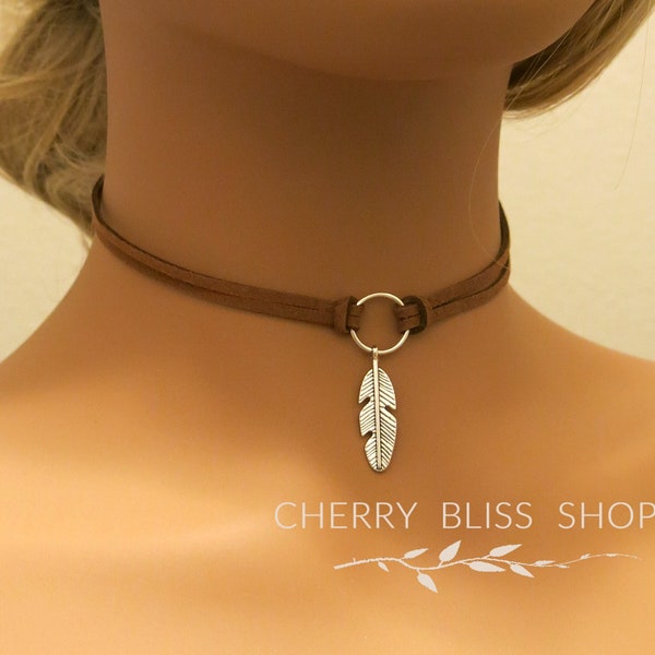 Feather Choker - Etsy