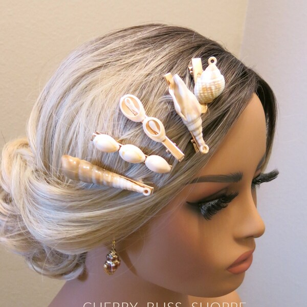 Seashell Hair Clip - Etsy