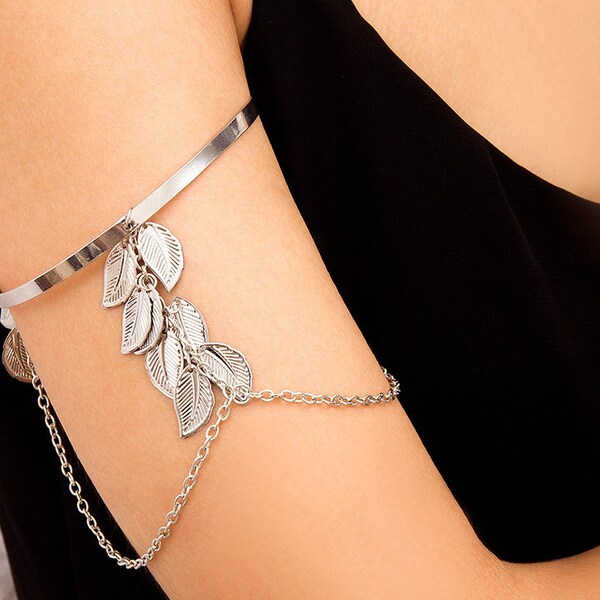 Leaf Arm Cuff - Etsy
