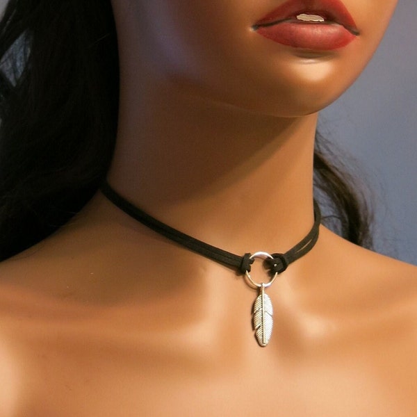 Feather Choker - Etsy
