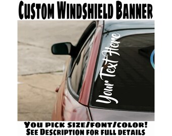 Rear Windshield Decal - Etsy