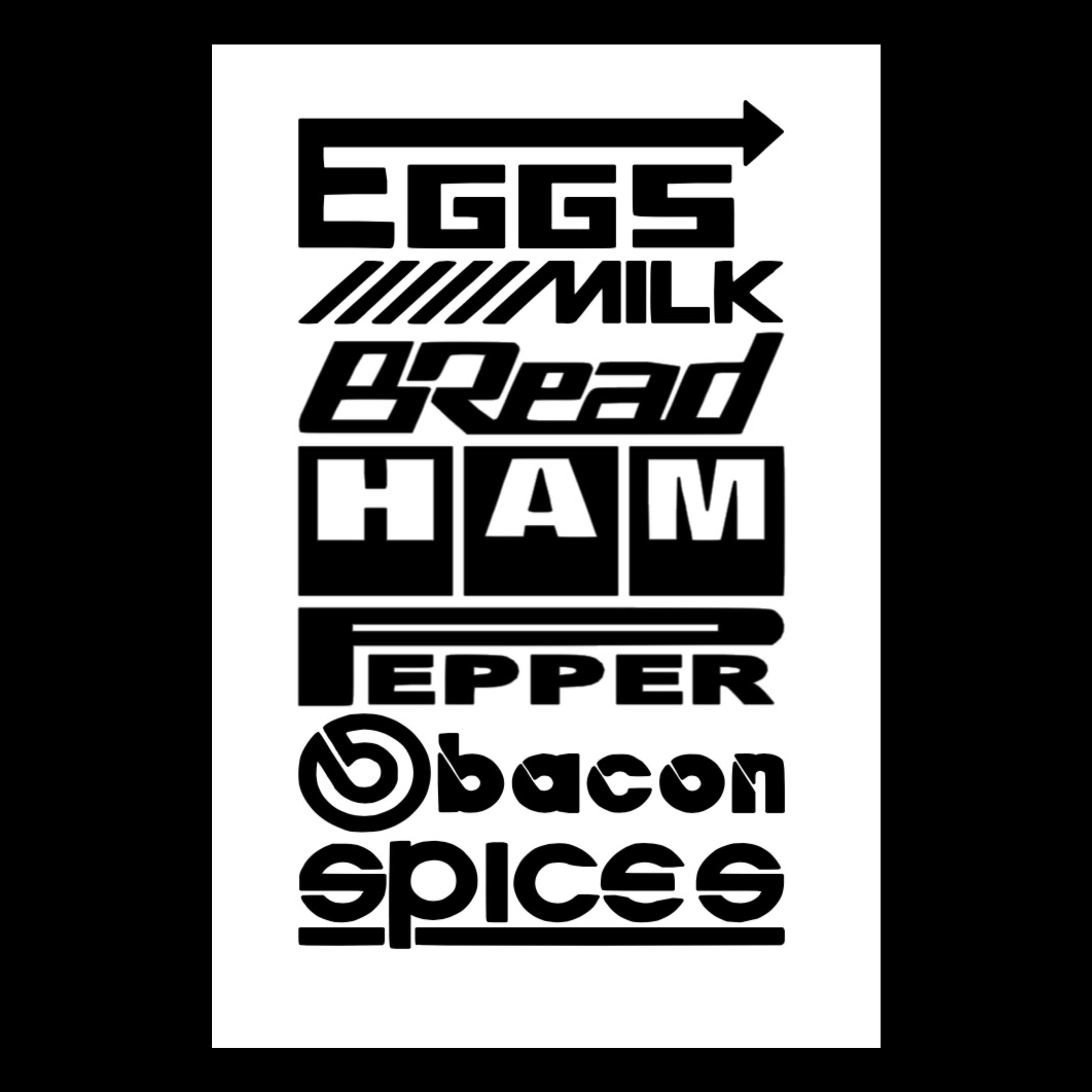 Grocery List Sponsor Roll Call Bundle | Sponsorship Groceries Decals ...