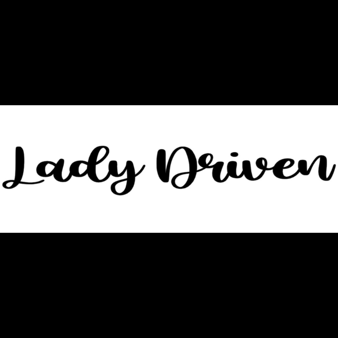 Lady Driven Window Decal | Windshield Banner | Car Sticker | Custom Car ...