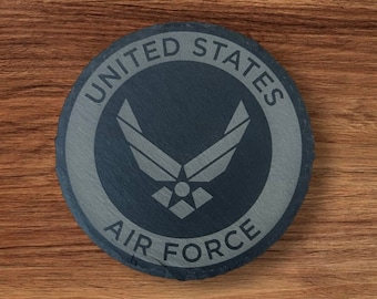 Custom Laser Engraved United States Army Slate Coasters, Housewarming ...