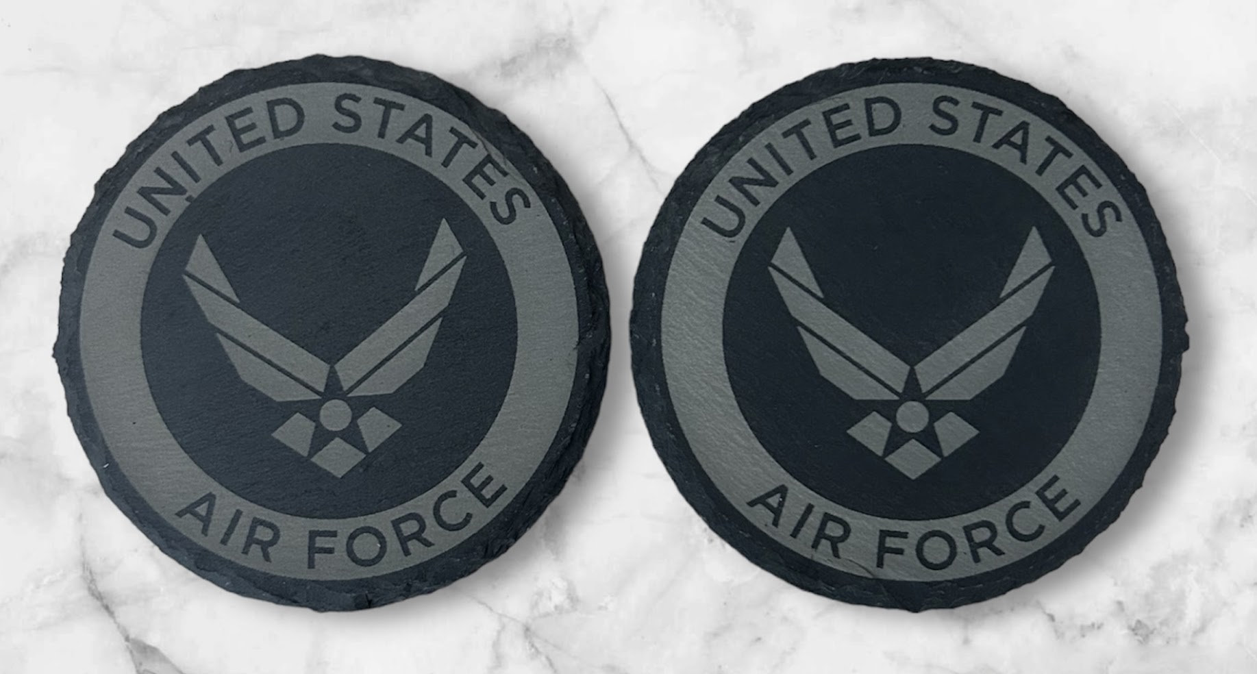 Custom Laser Engraved United States Air Force Coasters, Service Member ...