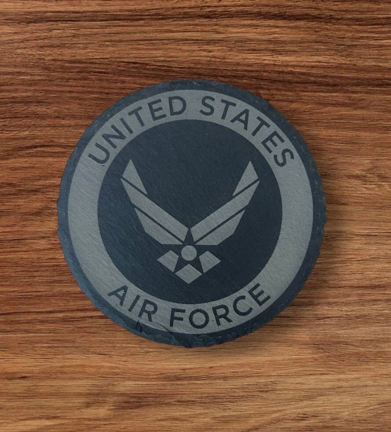 Custom Laser Engraved United States Air Force Coasters, Service Member ...