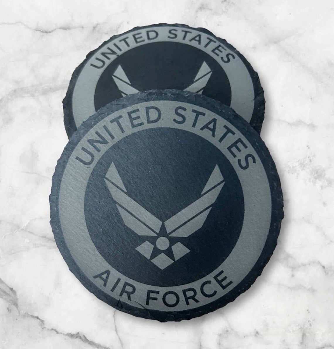 Custom Laser Engraved United States Air Force Coasters, Service Member ...