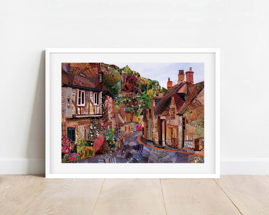 A3/A4 'castle Combe' Wiltshire Art Print, Castle Combe Wall Art, Castle ...