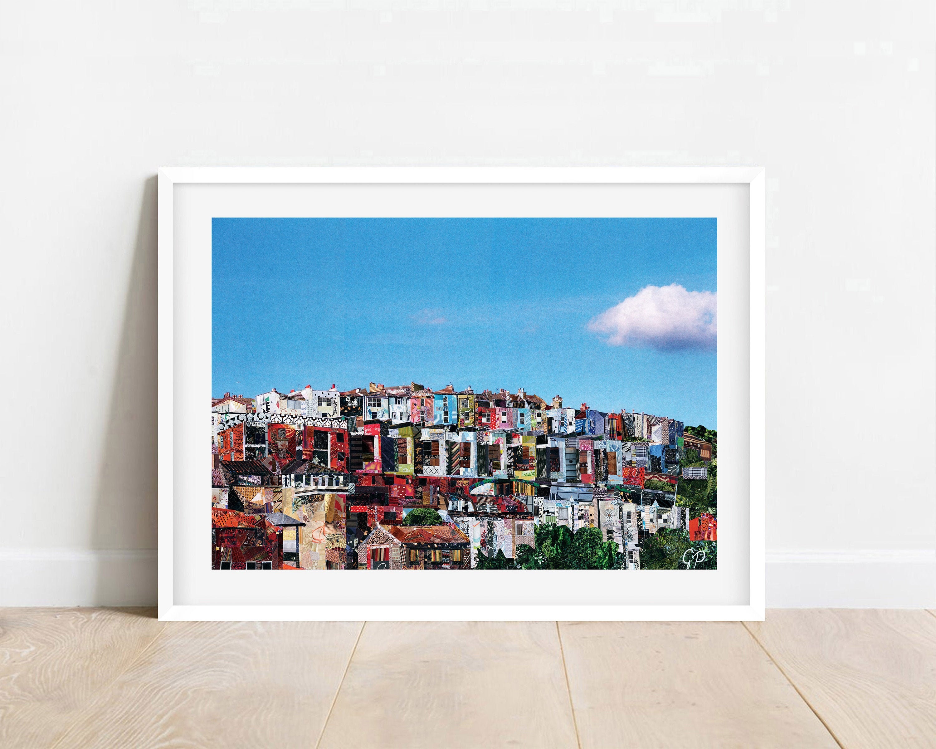 A3/A4 Bristol 'view of Hotwells', Colourful Houses, Bristol View ...