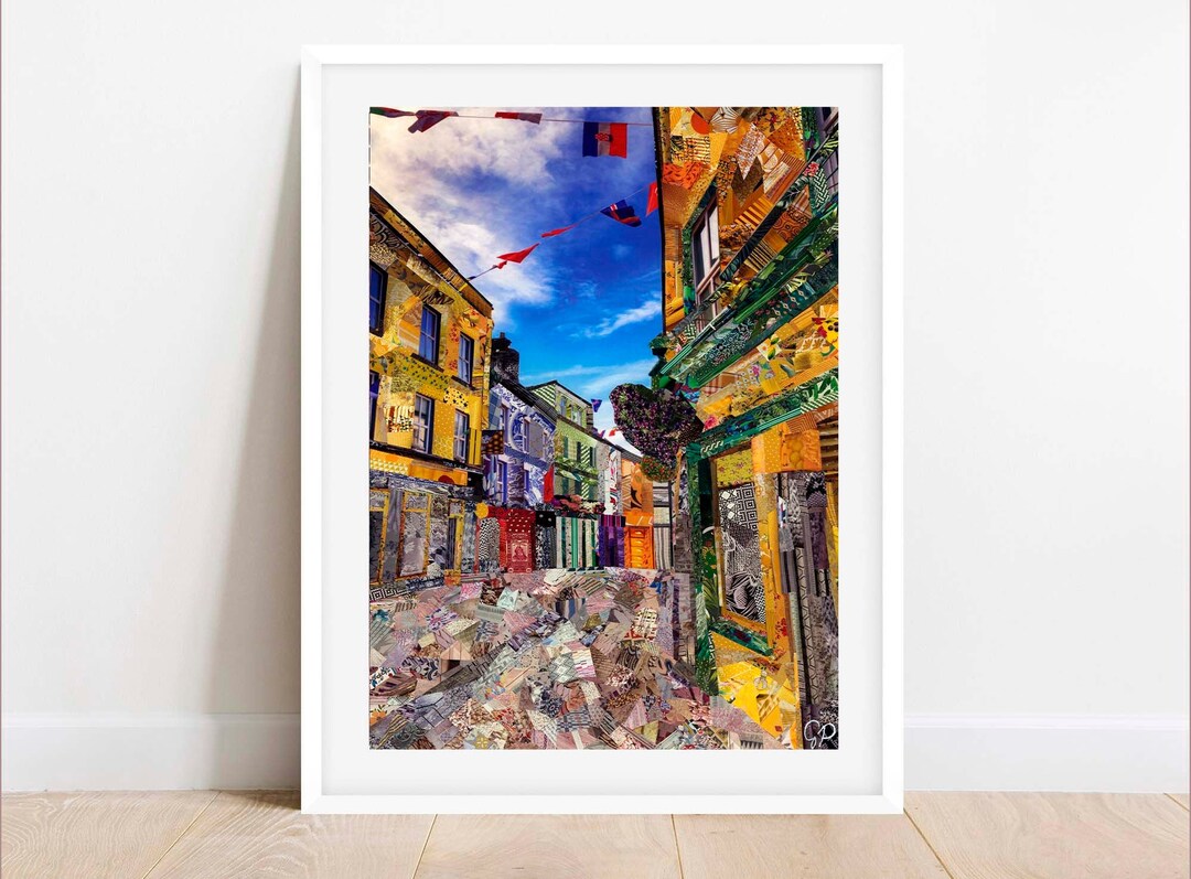 A3/A4 'galway' Ireland, Art Print, Collage Art, Ireland Wall Art, Home ...