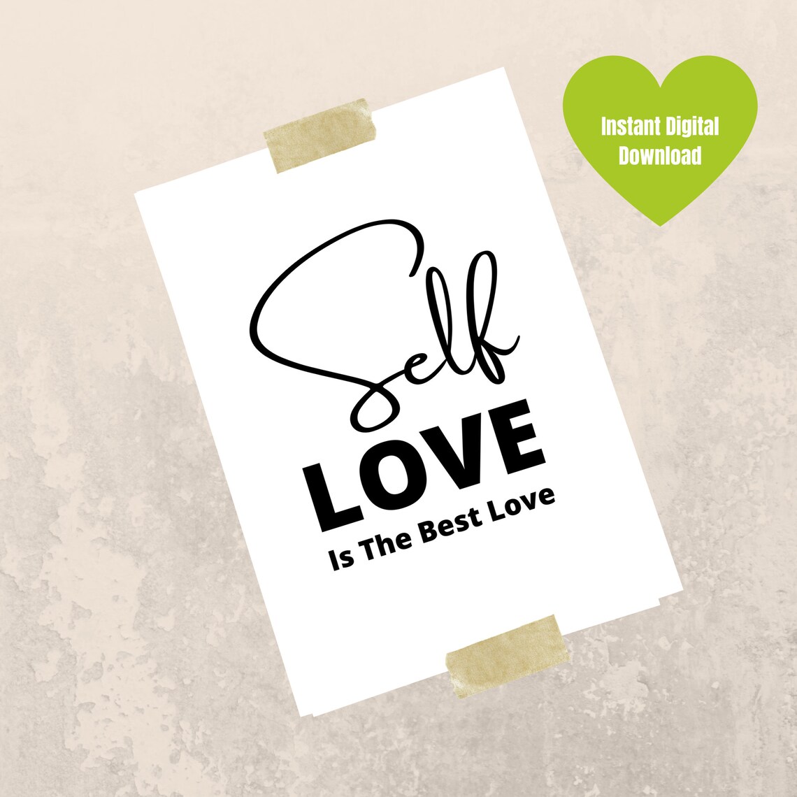 SELF LOVE... Inspirational Quote Motivational Text - Etsy Hong Kong