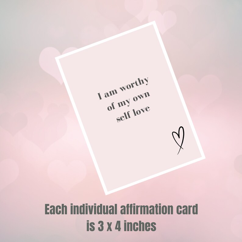 Positive Mindset Affirmation Cards, Pink Affirmation Cards ...