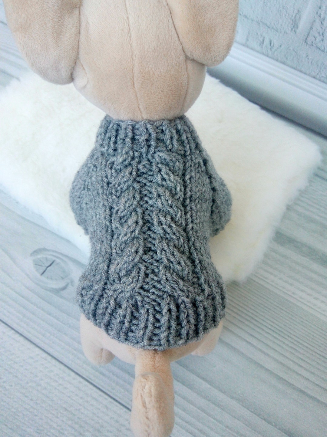 Knit Woolen Sweater for Small Breeds Dog Canine Apparel Woolen Dog Vest ...