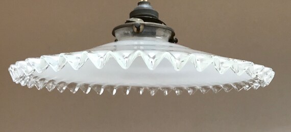Vintage French Opaline Glass Light Shade - Etsy UK