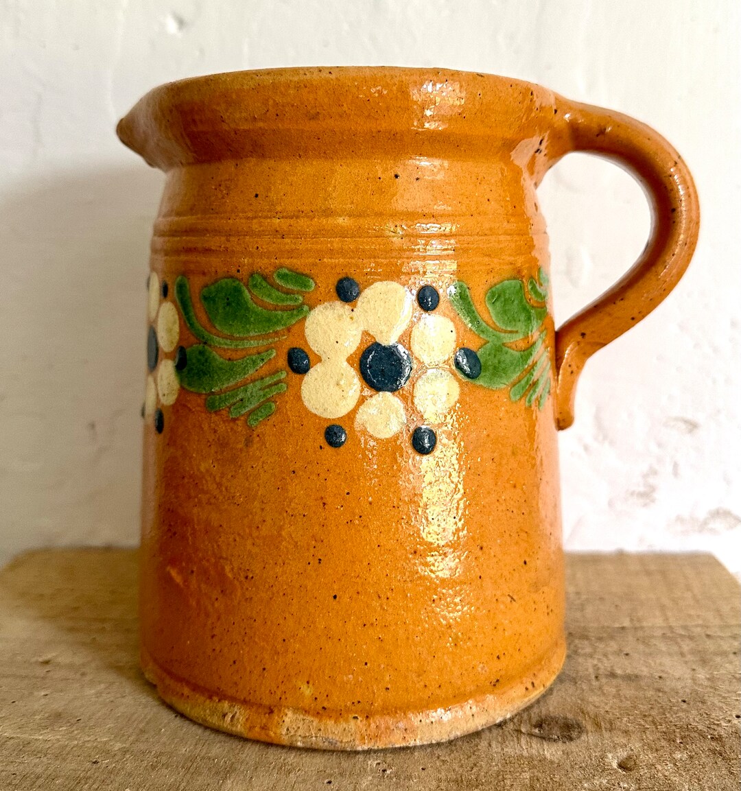 Large Antique French Alsace Pottery Jug - Etsy
